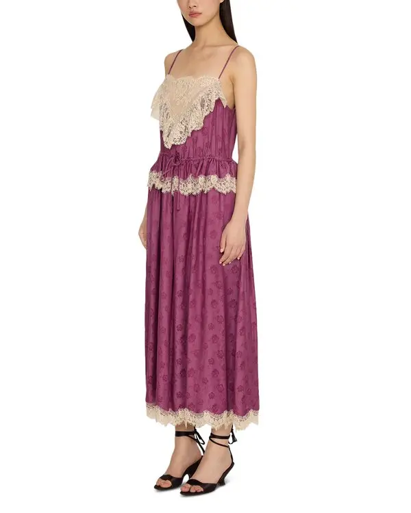 Sea Ethel Lace Trim Midi Dress