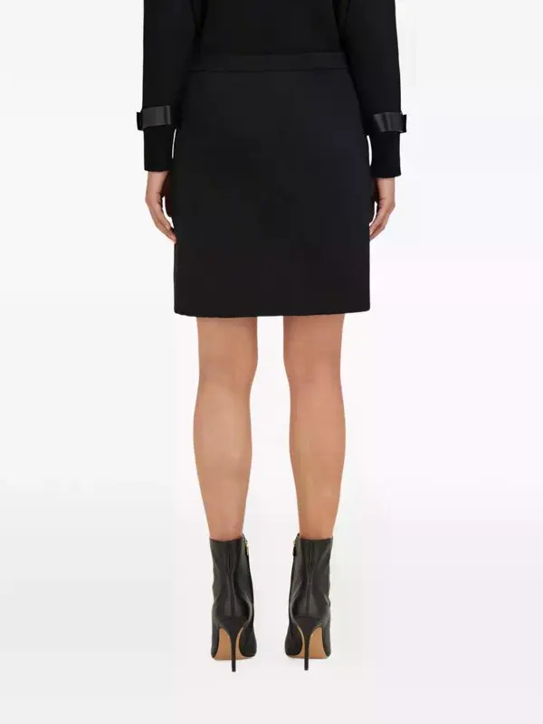 FERRAGAMO Skirt With Leather Trims