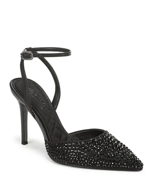 Sam Edelman Hana Embellished Stiletto Pumps - Black