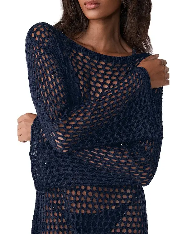 VIX PAULA HERMANNY Belle Knit Short Caftan Swim Cover-up