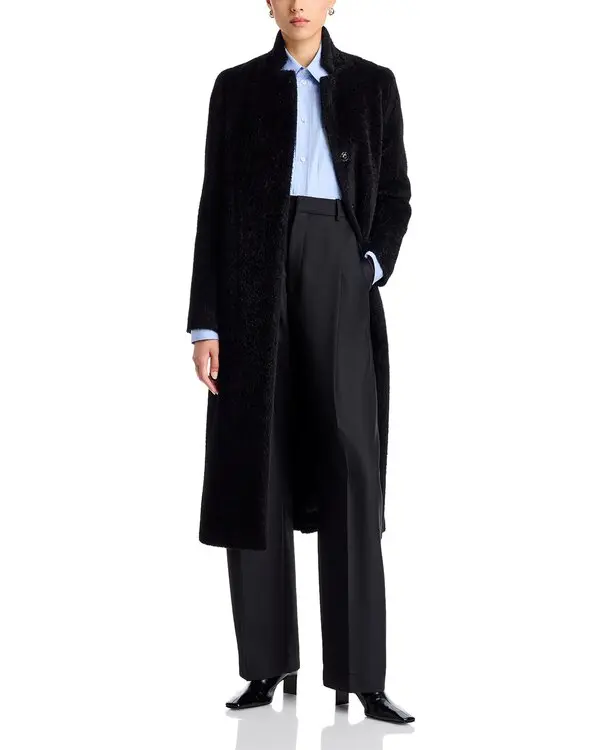 Cinzia Rocca Stand Collar Long Coat