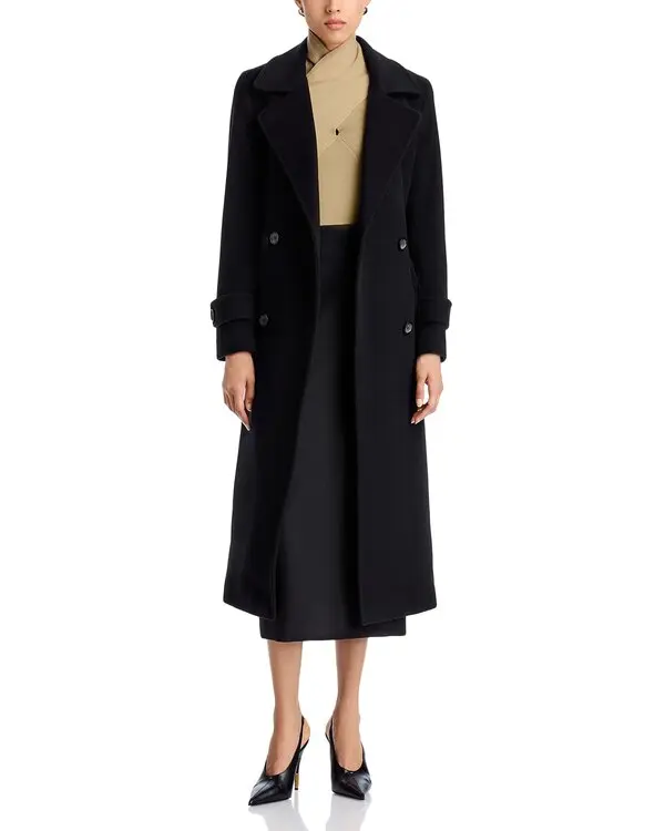 Cinzia Rocca Long Belted Double Breasted Coat