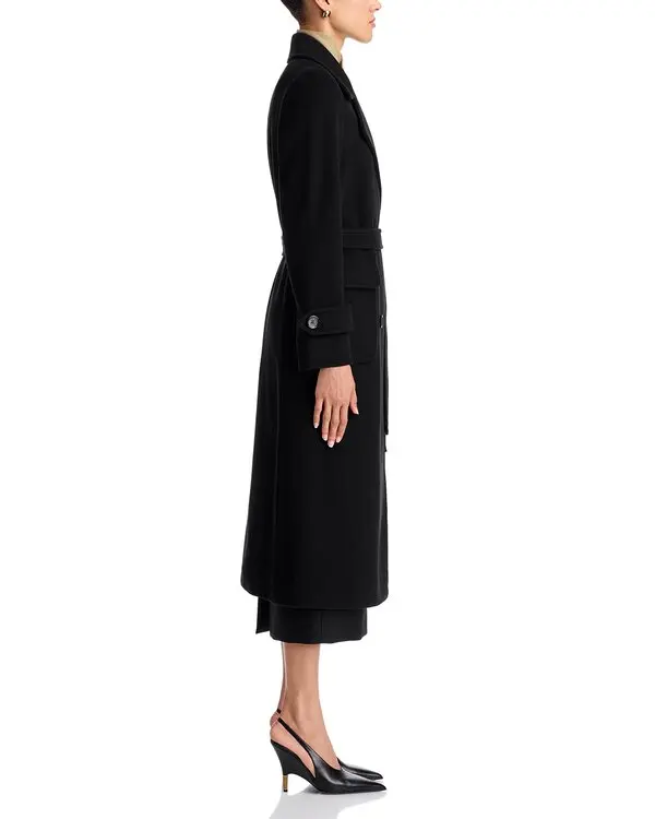 Cinzia Rocca Long Belted Double Breasted Coat