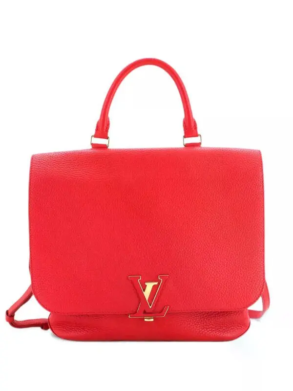 LOUIS VUITTON Volta Handbag Leather Satchel - Red
