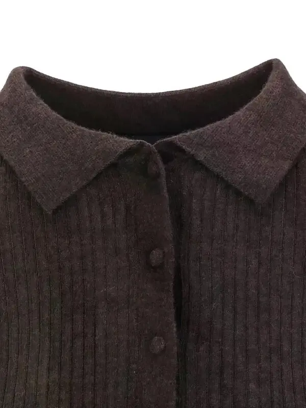 Arch4 Maja Ribbed-knit Cashmere Polo Top