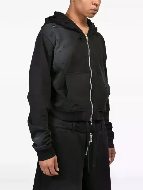 FILTH Distressed Zip-up Hoodie