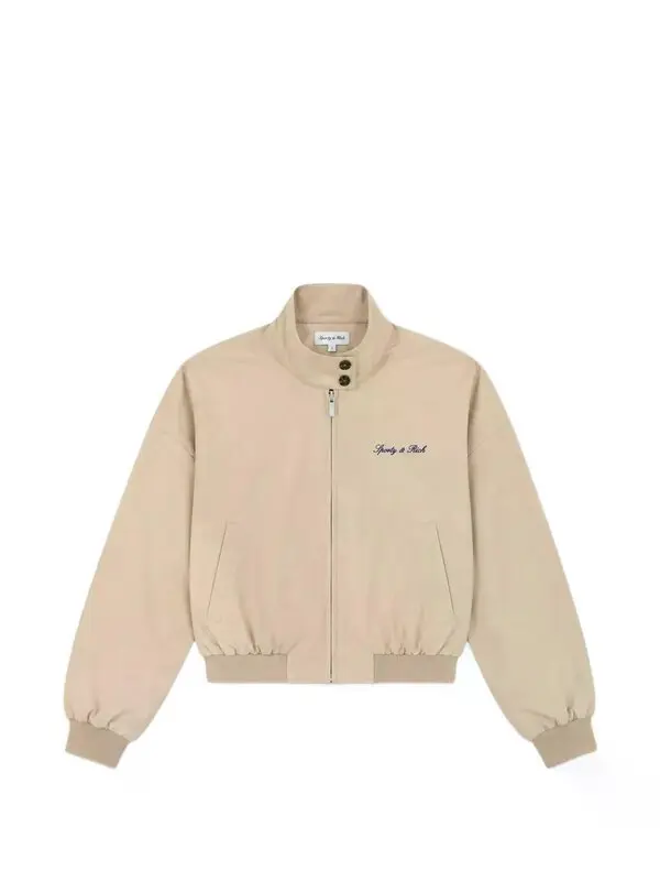 Sporty & Rich Gora Brighton Logo-embroidered Jacket