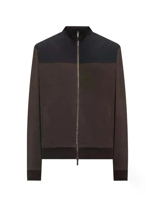 Peserico Two-tone Zip-up Jacket - Brown