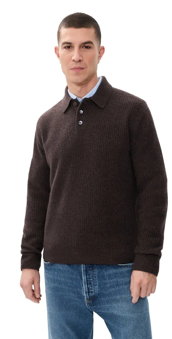 ALEX MILL Carl Polo Cashmere Sweater