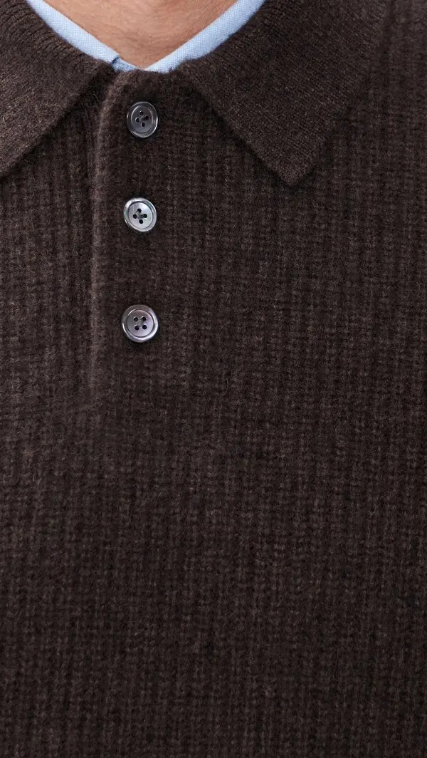 ALEX MILL Carl Polo Cashmere Sweater