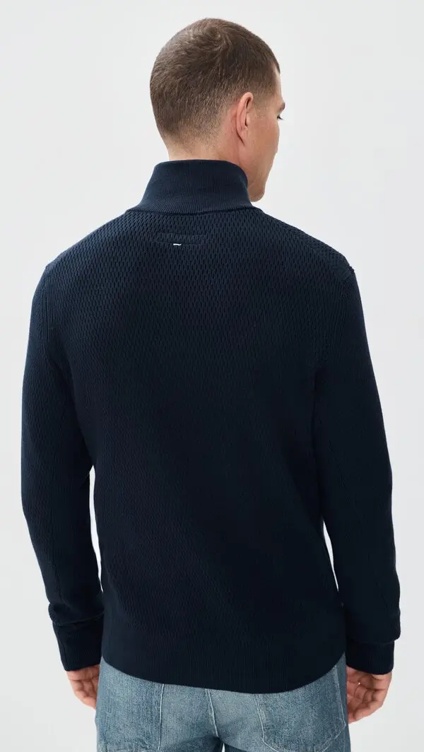 Rag & Bone Danton Waffle Quarter Zip Sweater