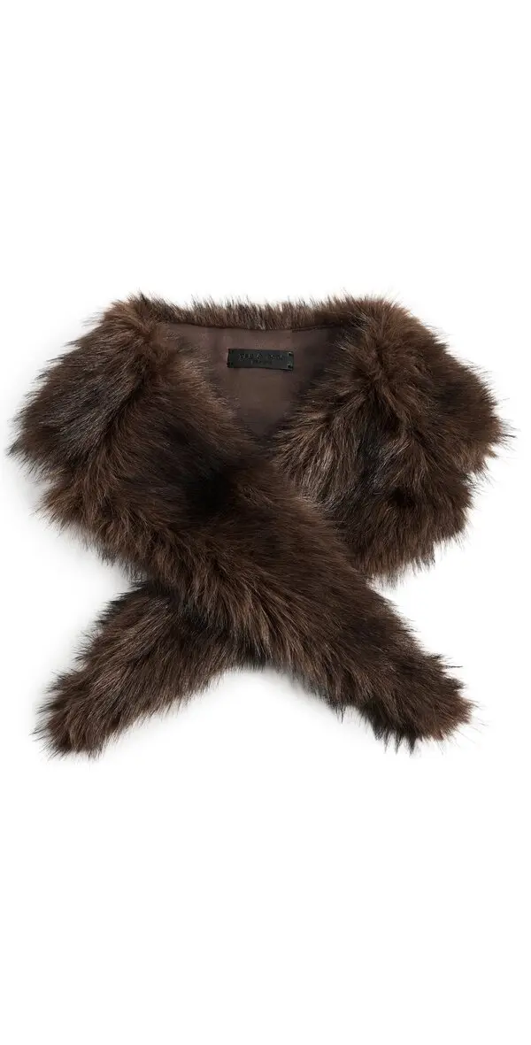 Rag & Bone Mel Faux Fur Lapel Scarf