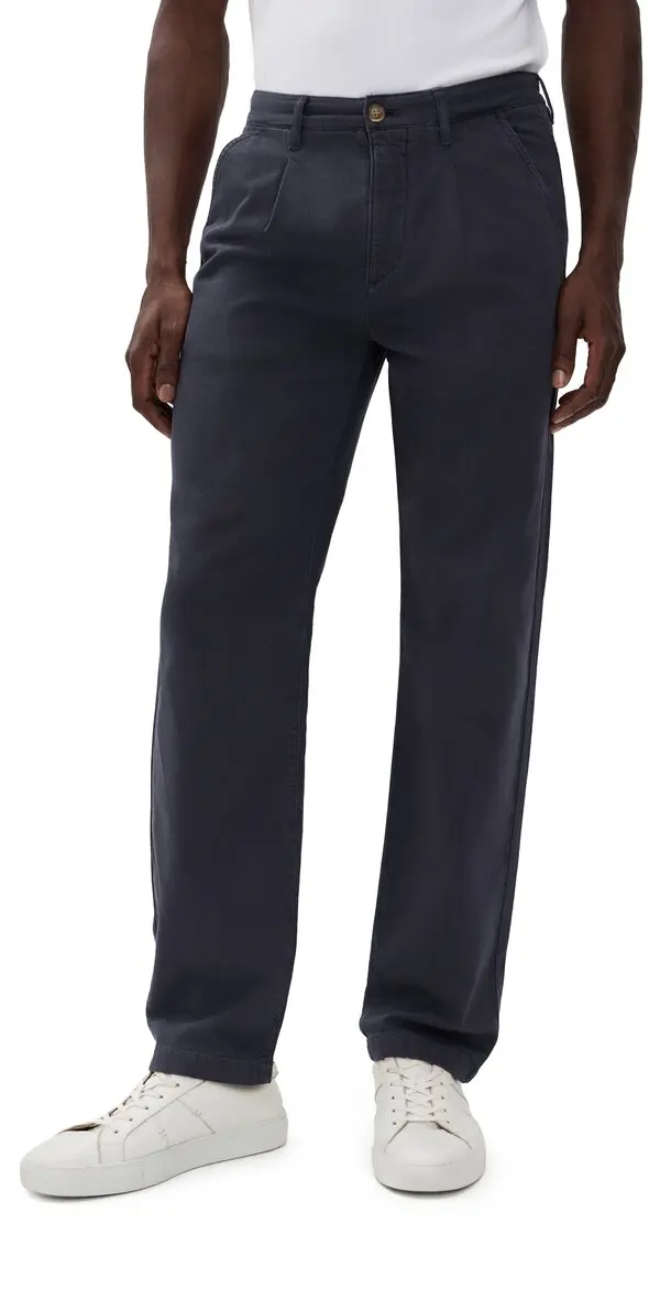 Marine Layer Relaxed Pleated Pants - Olive