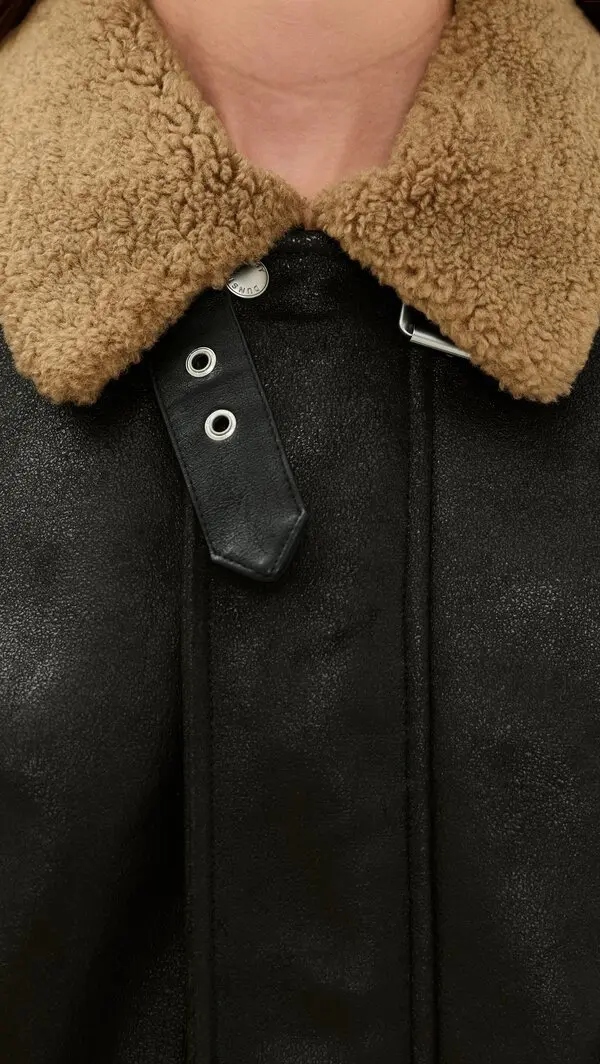 DUNST Aviator Faux Suede Jacket