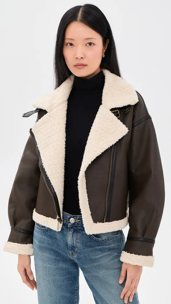 Alpha Industries Grove Relaxed Fitmoto Faux Leather Jacket