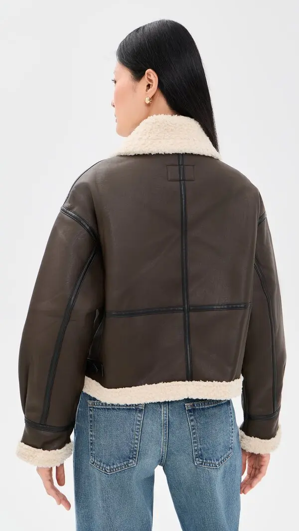 Alpha Industries Grove Relaxed Fitmoto Faux Leather Jacket