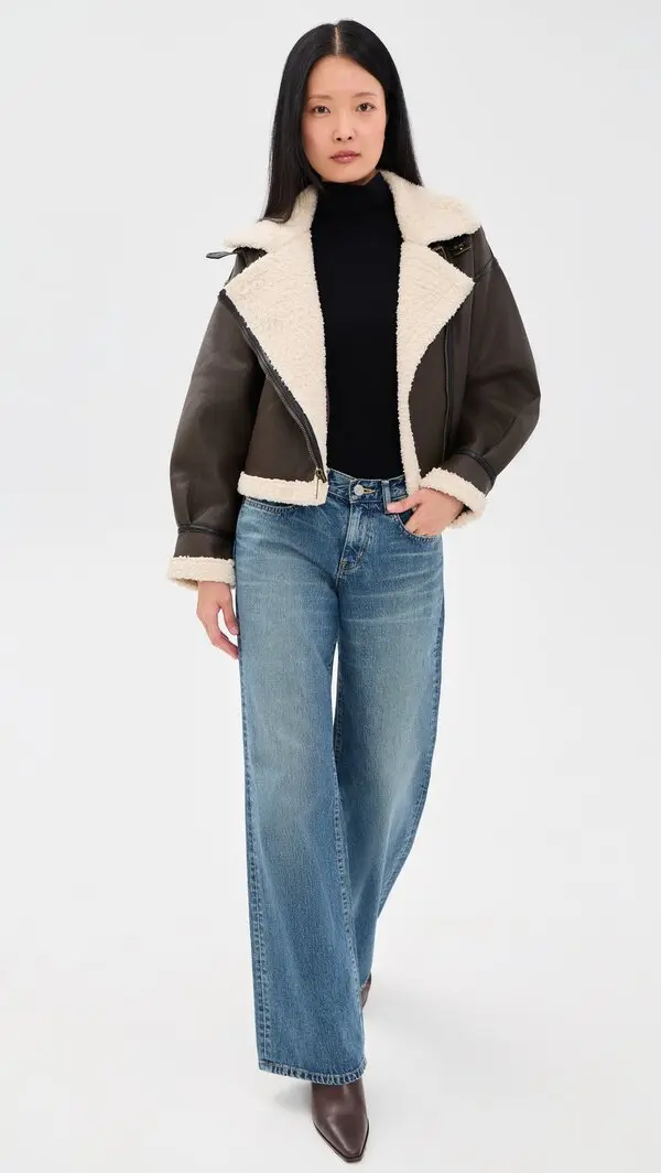 Alpha Industries Grove Relaxed Fitmoto Faux Leather Jacket