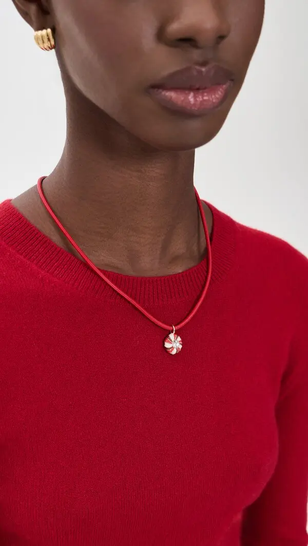 Baublebar Freshly Festive Peppermint Necklace