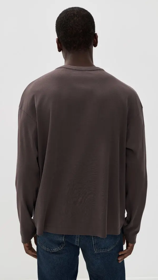 FRAME Long Sleeve Henley Shirt