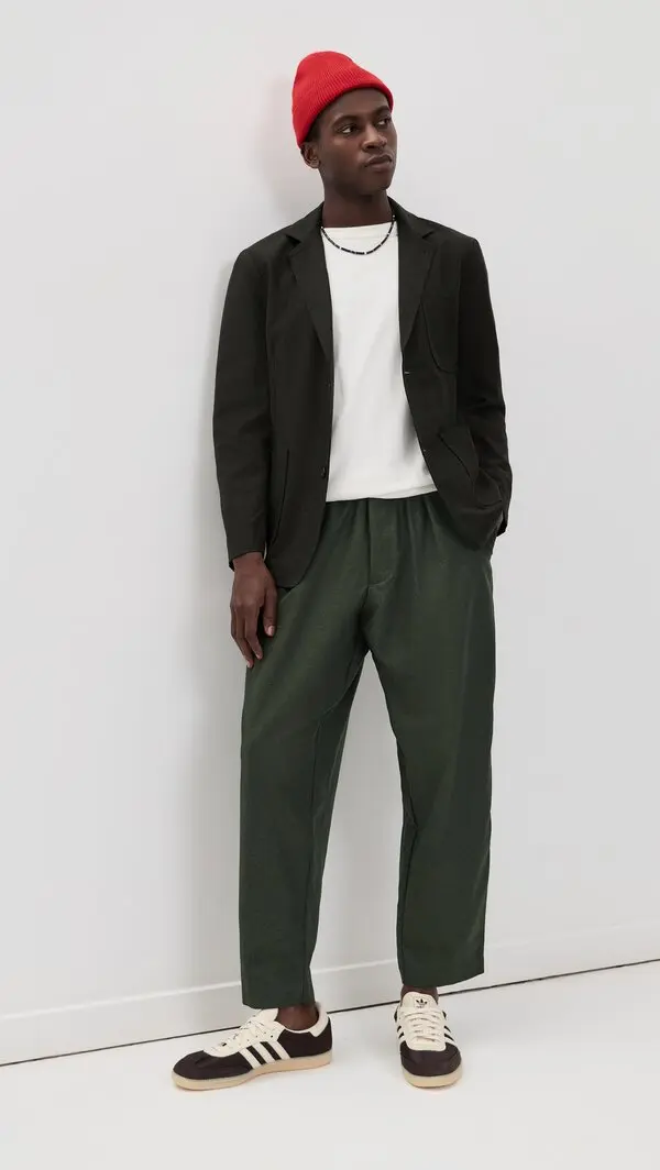 Universal Works Tweed Track Pleated Pants