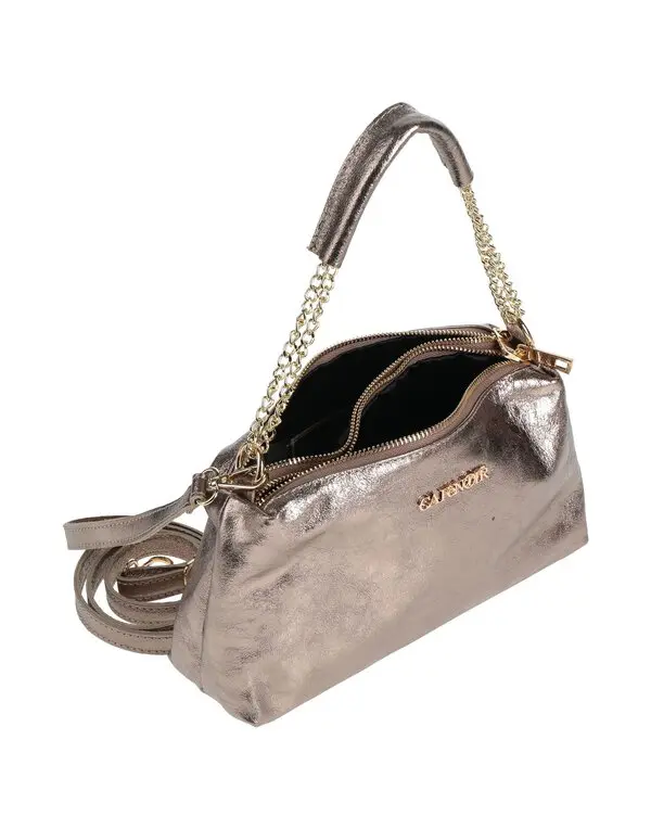 CAFÈNOIR Handbag Platinum Leather