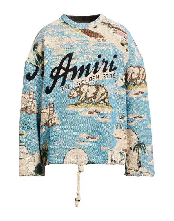 Amiri Sweatshirt Sky Size Cotton