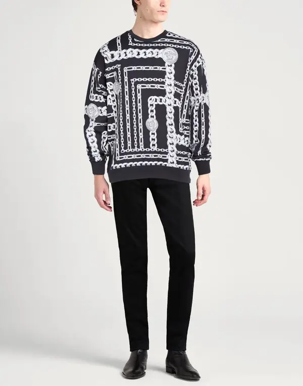 Versace Sweatshirt Charcoal Size Cotton, Elastane