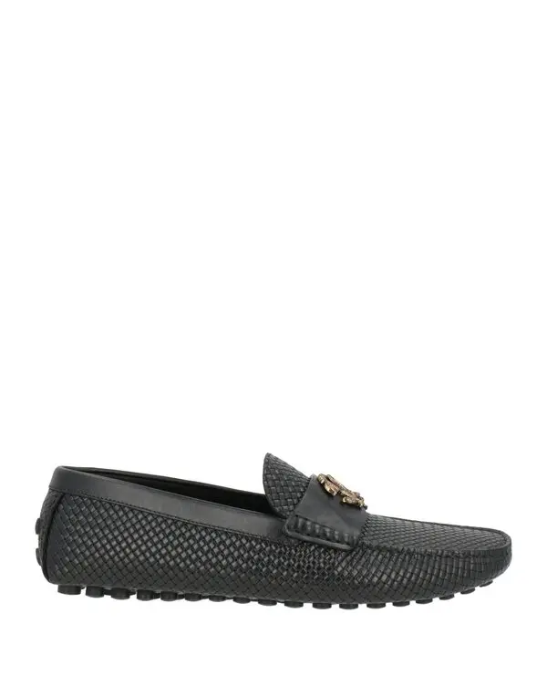 Roberto Cavalli Loafers Size Calfskin - Black