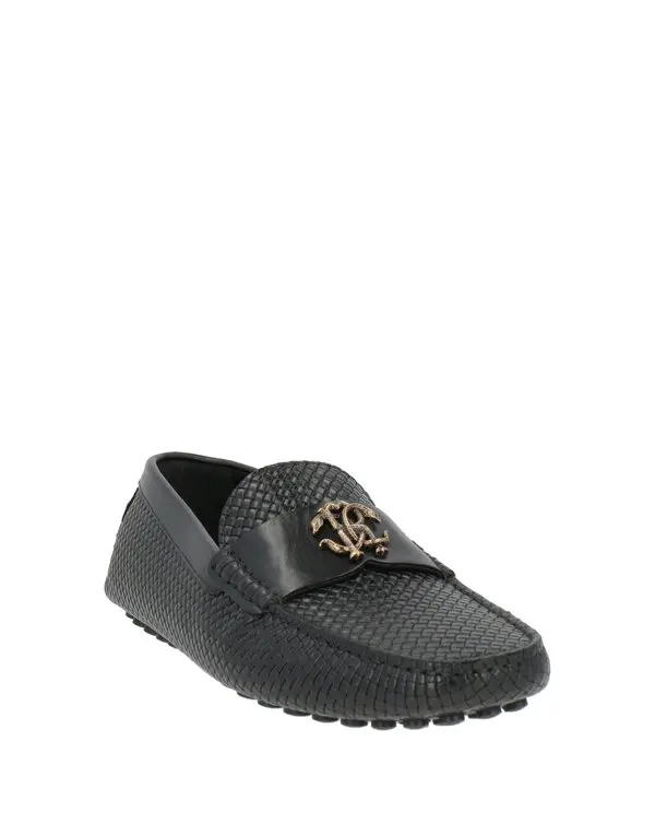 Roberto Cavalli Loafers Size Calfskin - Black