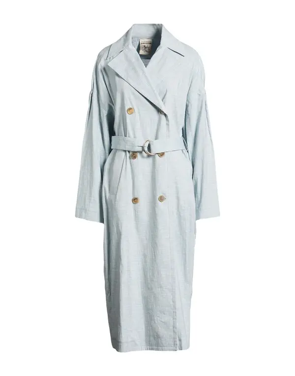 SEMICOUTURE Overcoat & Trench Coat Light Size Cotton, Linen, Elastane