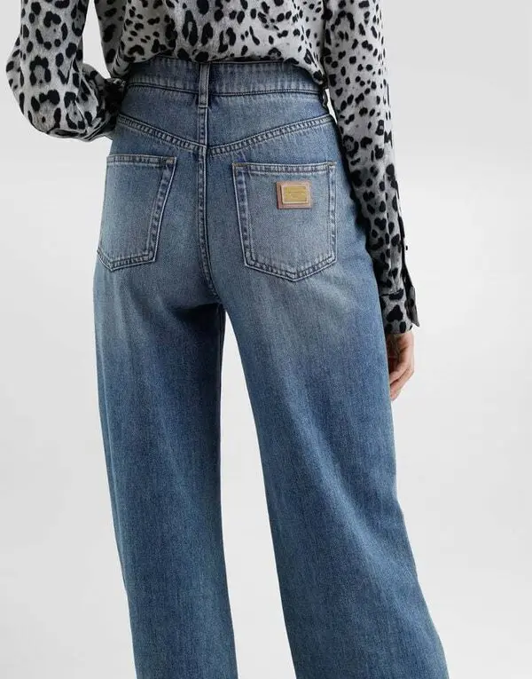 Dolce & Gabbana Dolce Gabbana Logo Plaque Jeans