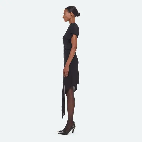 Helmut Lang Asymmetric Sash Dress