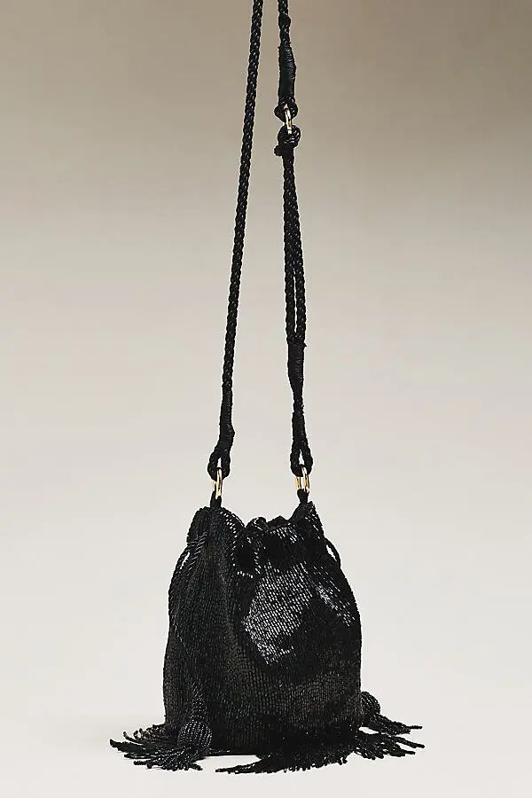 Maeve Beaded Frge Round Satchel