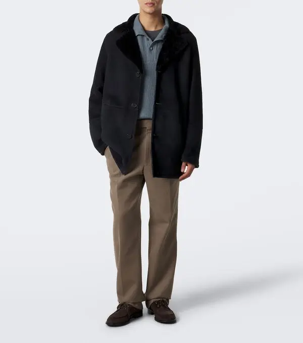 ARMA Bohdan Shearling-lined Suede Coat