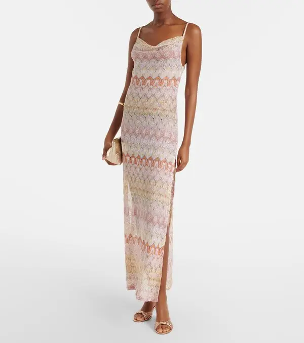 Missoni Lamé Maxi Dress - Multicoloured