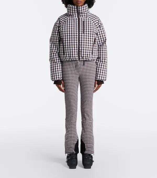 Cordova Sella Belted Gingham Ski Pants