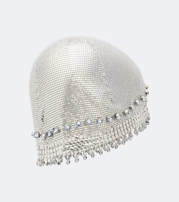 Rabanne Crystal-embellished Chainmail Beanie