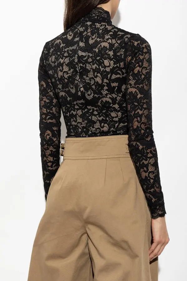 Zimmermann Lace Bodysuit With Long Sleeves