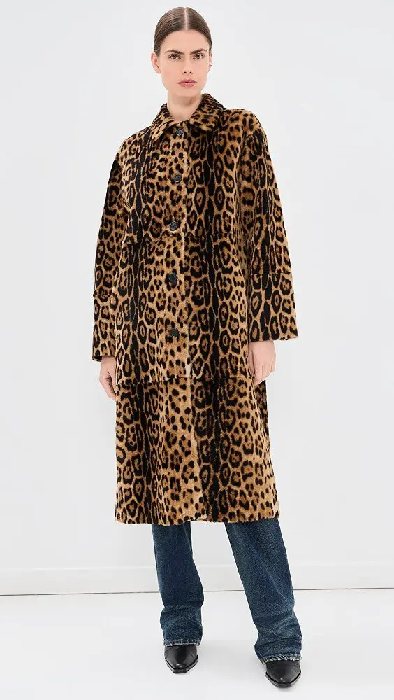 NILI LOTAN Davelle Shearling Coat