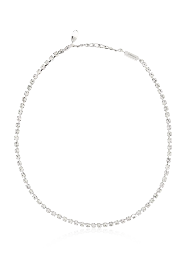 JIMMY CHOO Necklace With Sparkling Crystals - Silver