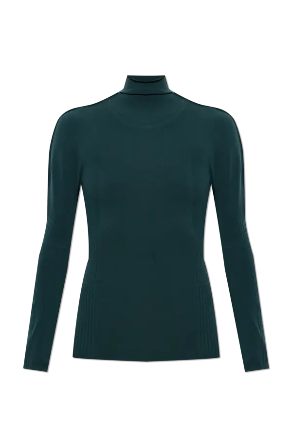 Issey Miyake Fitted Turtleneck Top - Green