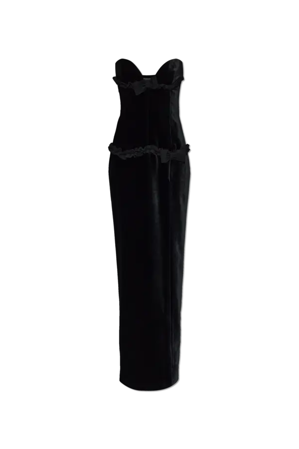 Alessandra Rich Off-shoulder Dress - Black