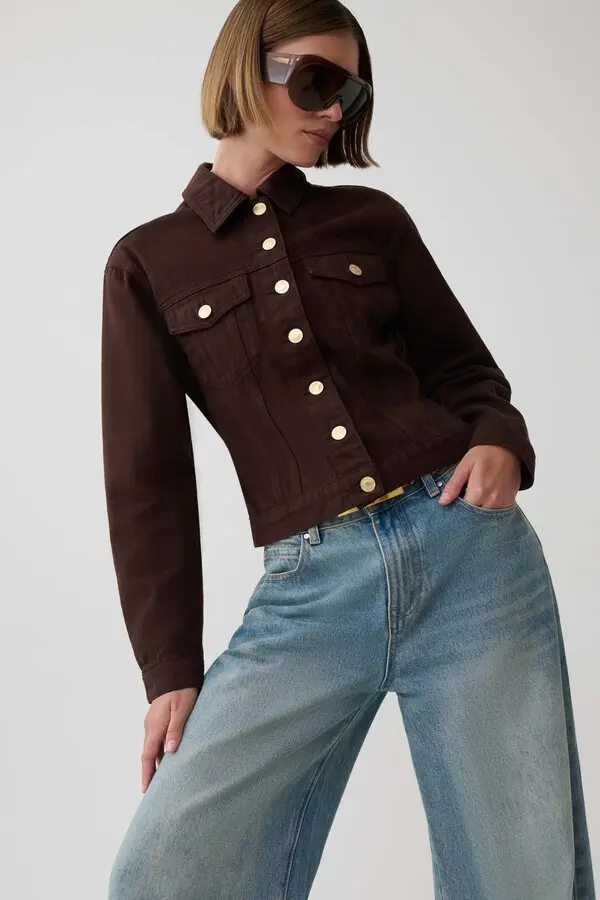 Meshki Renee Belted Denim Jacket