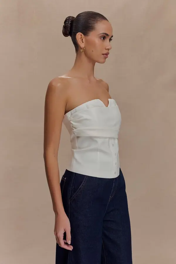 Meshki Zillah Strapless Cotton Top