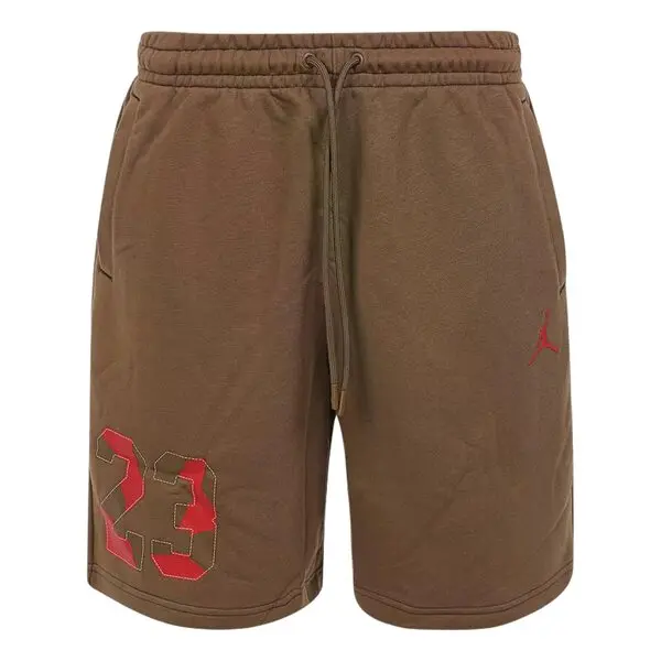 JORDAN Brooklyn Shorts Asia Sizing 'brown Red - Brown/red