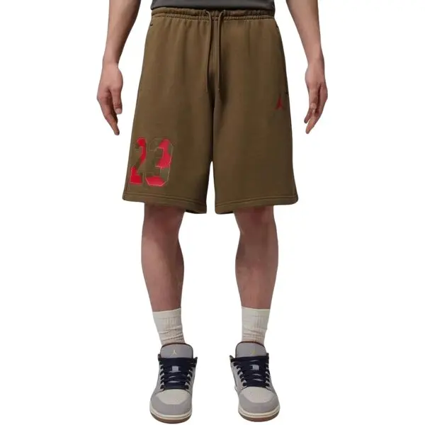JORDAN Brooklyn Shorts Asia Sizing 'brown Red - Brown/red