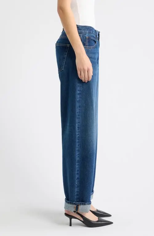 FRAME The Cuffed Low Bow Barrel Jeans