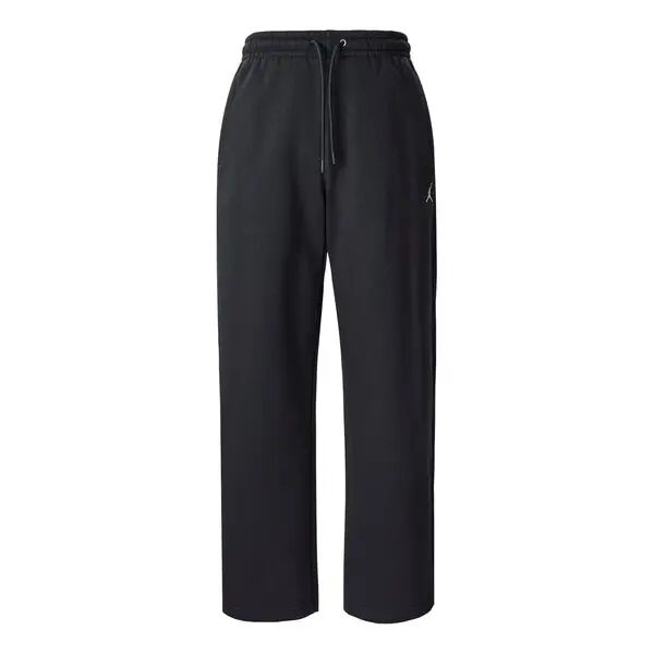 JORDAN Brooklyn Fleece Oversized Straight-leg Pants 'black Sail