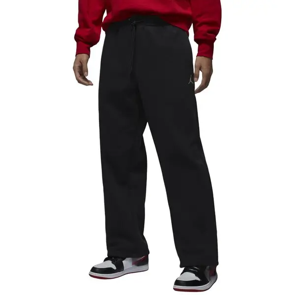 JORDAN Brooklyn Fleece Oversized Straight-leg Pants 'black Sail
