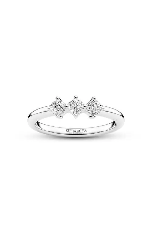 SIF JAKOBS JEWELLERY Princess Cubic Zirconia Ring - Silver